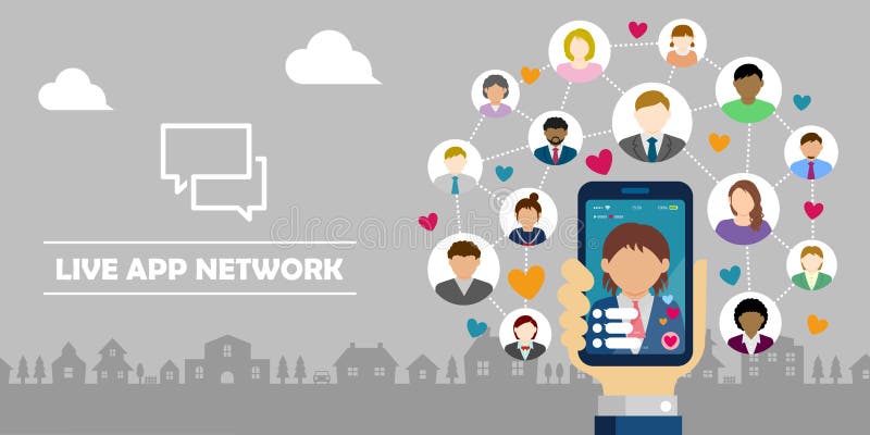 Sns App Stock Illustrations – 351 Sns App Stock Illustrations, Vectors ...