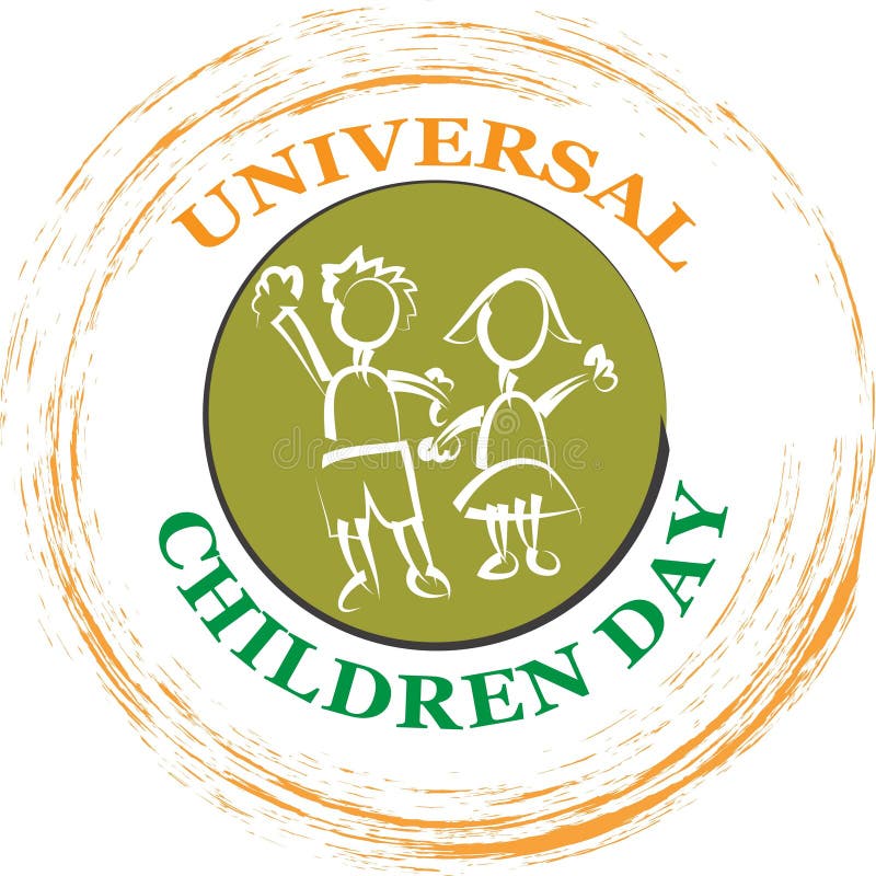 Universal Children Day Sign and Symbol Stock Vector - Illustration of ...