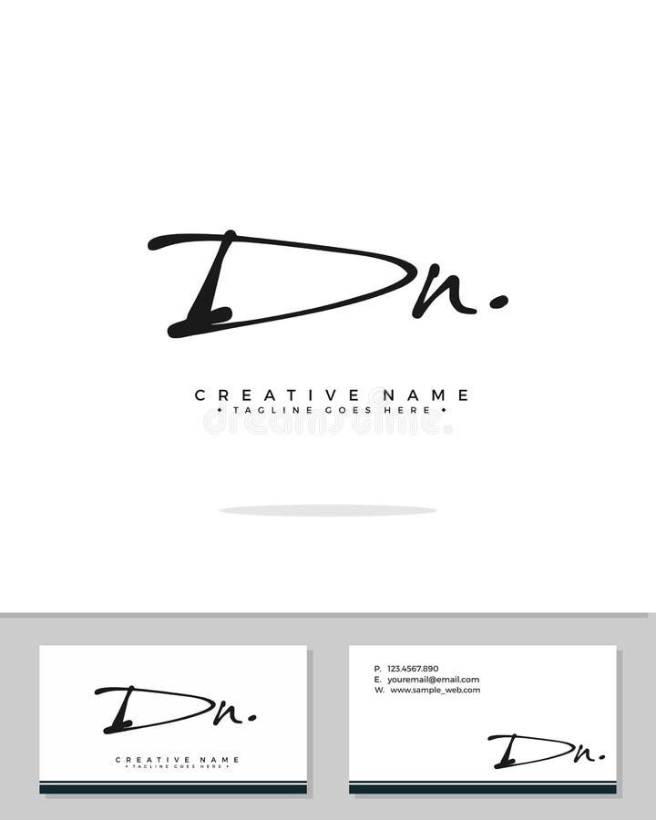 Initial DN Signature Logo Template Vector Stock Vector - Illustration ...
