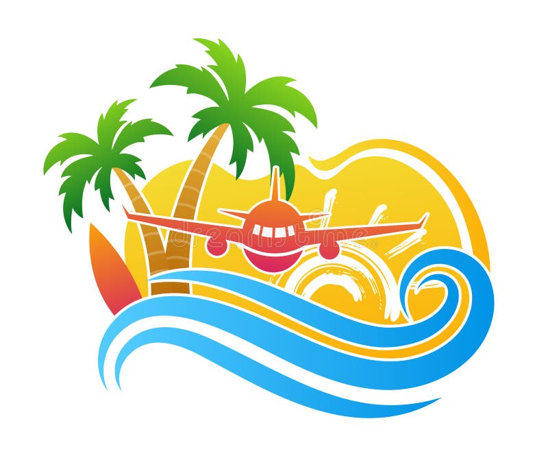 Beach Logo, Beach Wave Logo. Stock Vector - Illustration of icon ...