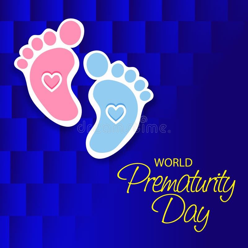 World Prematurity Day stock illustration. Illustration of month - 163644028