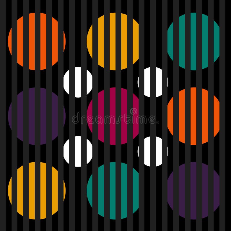 Circle Pattern Background, Vector Graphic Illustration. Stock Vector ...