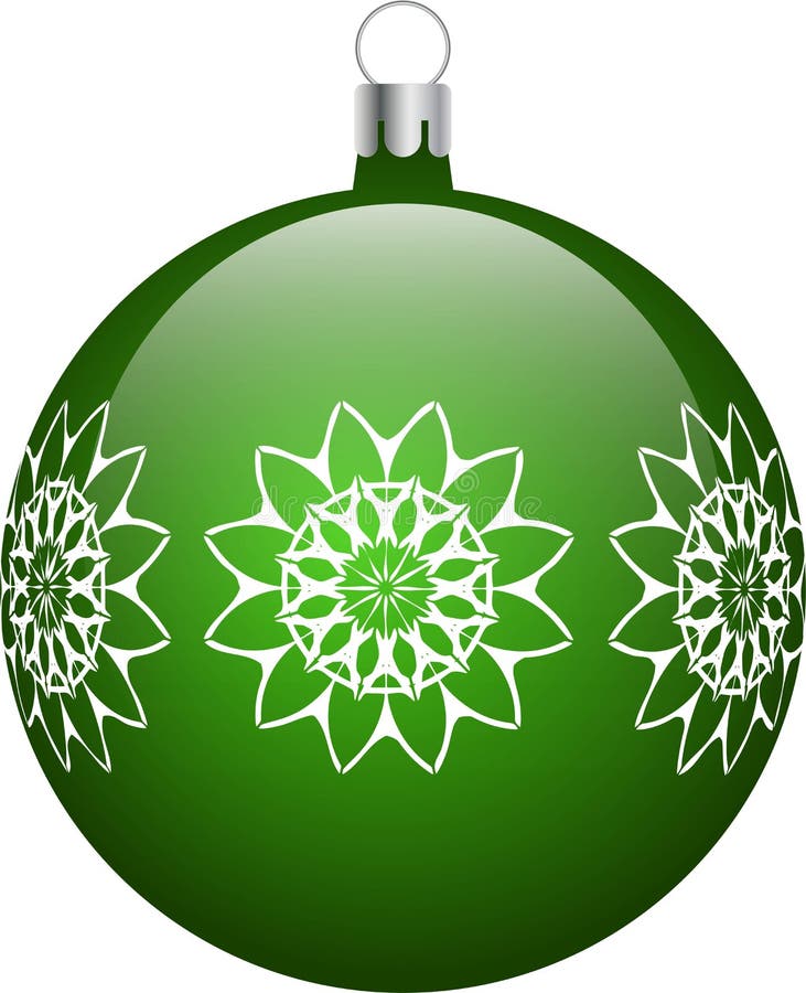 Christmas green ball stock vector. Illustration of season - 164074112
