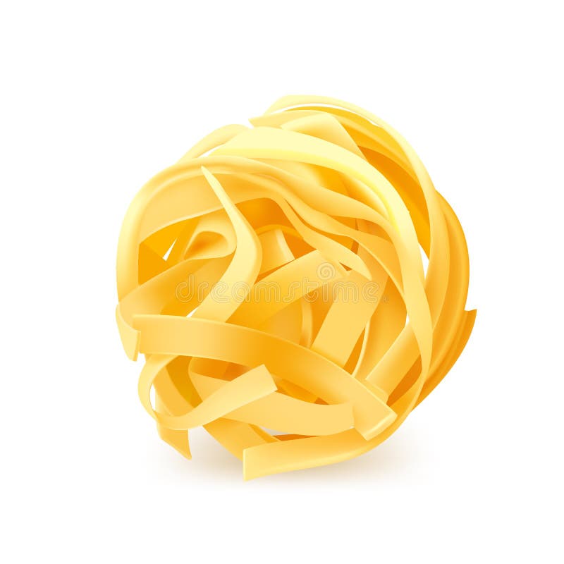Tagliatelle Vector Pasta, for Menu and Design, Italian Food. Vector ...