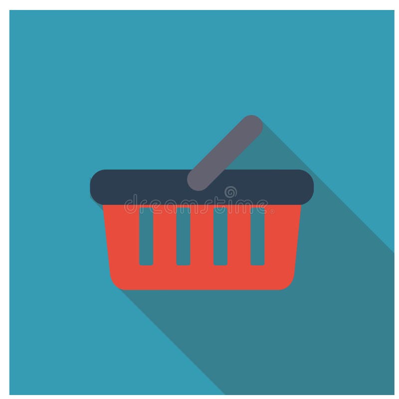 Basket Shopping Simple Modern Flat Icons Vector Collection of Business ...