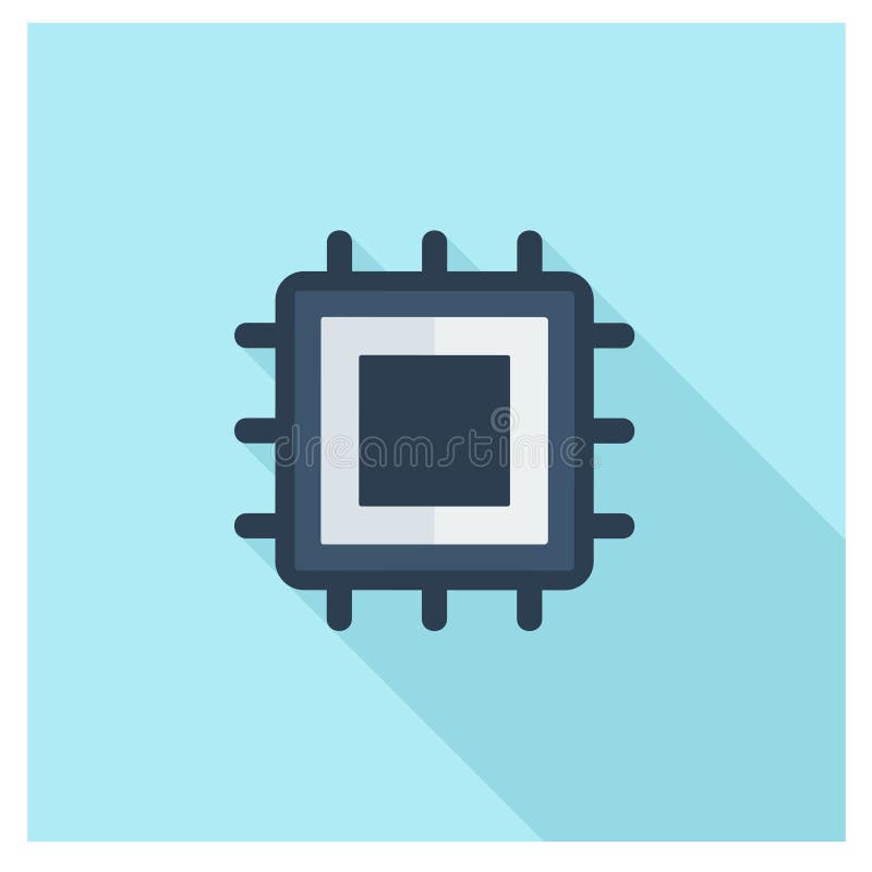 Chip Simple Modern Flat Icons Vector Collection of Business Stock ...