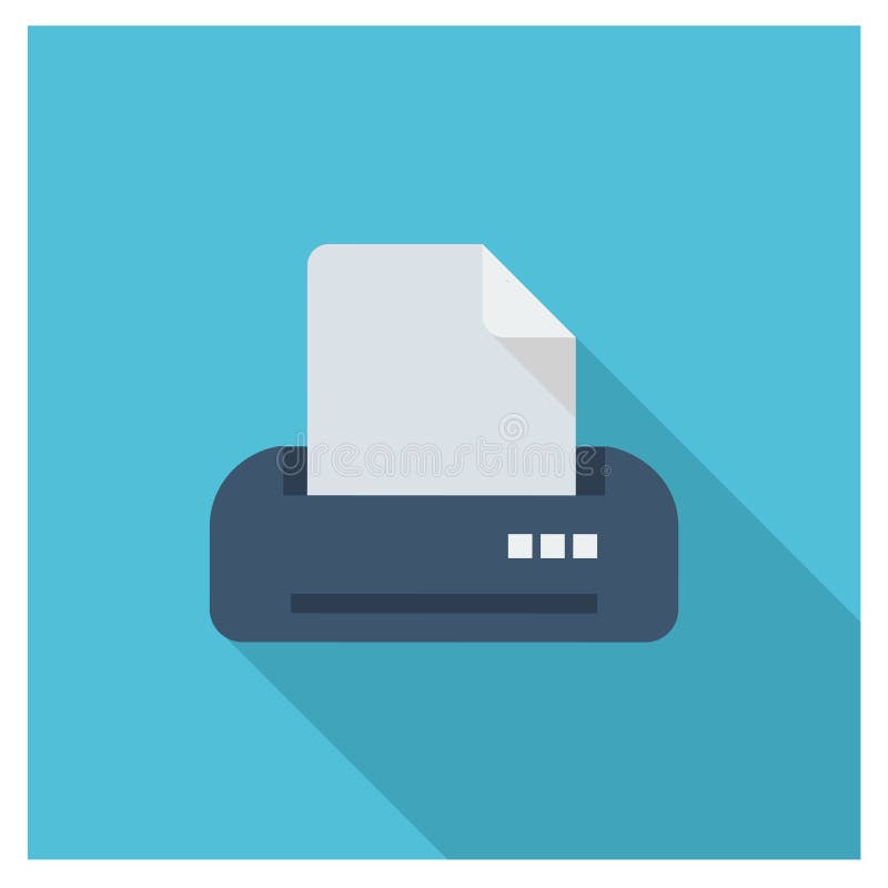Printer Simple Modern Flat Icons Vector Collection of Business Stock ...