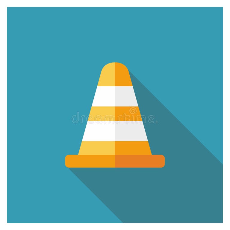 Police Cone Simple Modern Flat Icons Vector Collection of Business ...