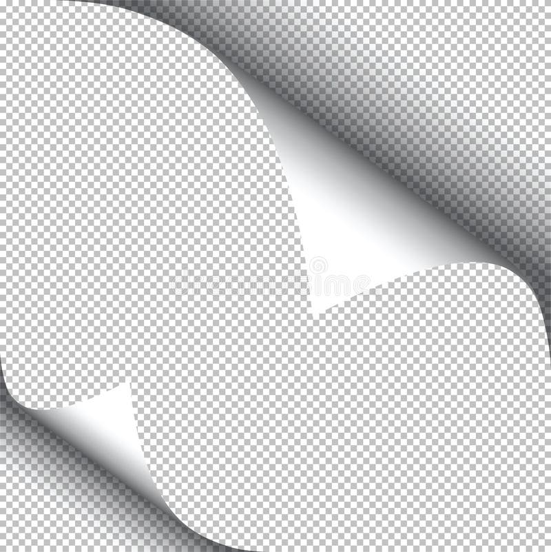 A White Paper Fold Transparency Stock Vector - Illustration of design ...
