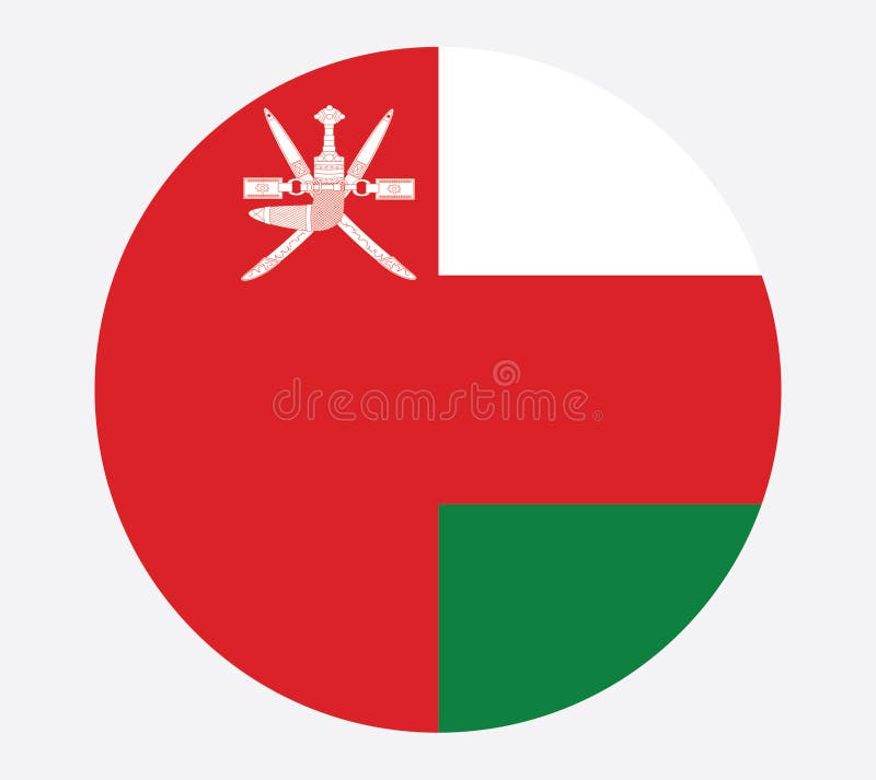 National Oman Flag, Official Colors and Proportion Correctly. Stock ...