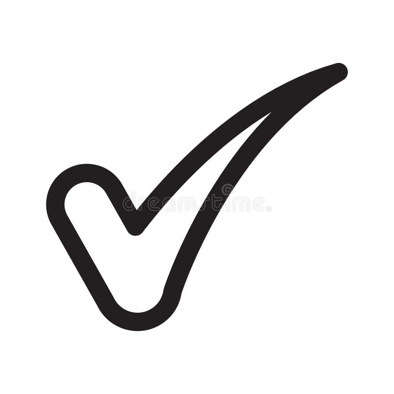 Check Mark Icon Vector. Flat Icon Checklist Mark Symbol Stock Vector ...