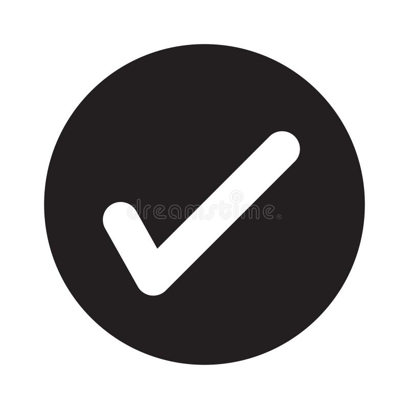 Valid Icon Icon.check Mark Vector Icon Stock Vector - Illustration of ...