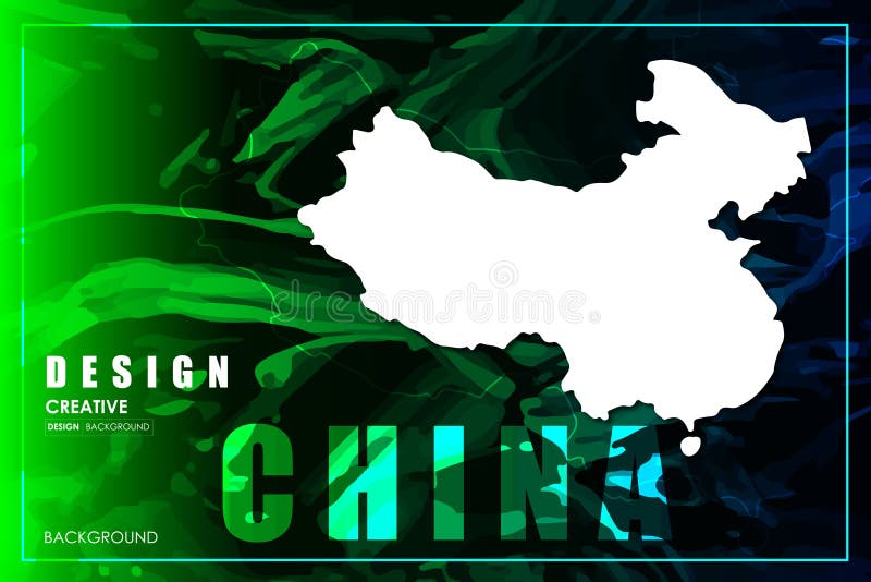 China Abstract Map, Contour Vector Illustration Stock Vector ...