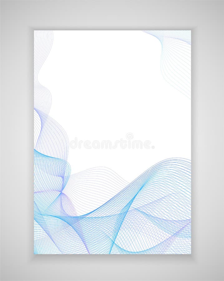 Abstract Guilloche Pattern Vector Complicated Blue Line Texture Stock ...