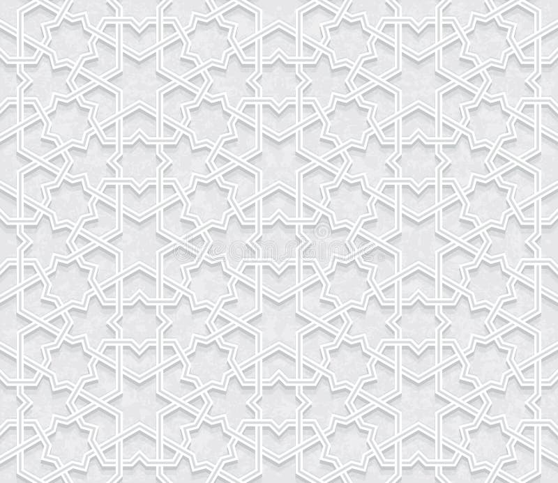 Grey Light Geometric Pattern Arabic Style Stock Illustrations – 511 ...