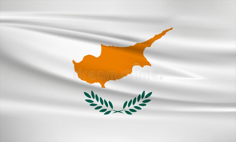 Illustration of a Waving Flag of the Cyprus Stock Vector - Illustration ...