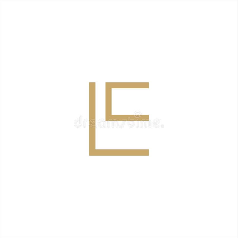 Initial Letter El or Le Logo Vector Logo Design Stock Vector ...