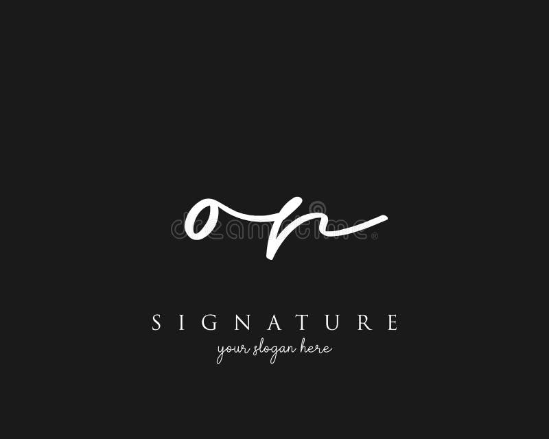 Or Initial Handwriting Signature Logo Template Vector. Stock Vector ...