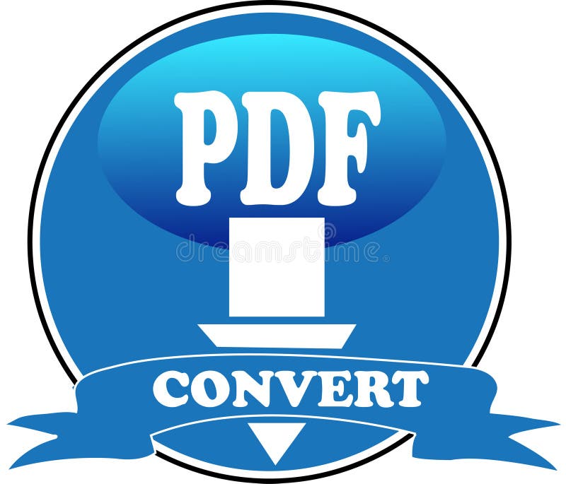 Simple Illustration Pdf File Converted Blue Colour on White Background ...