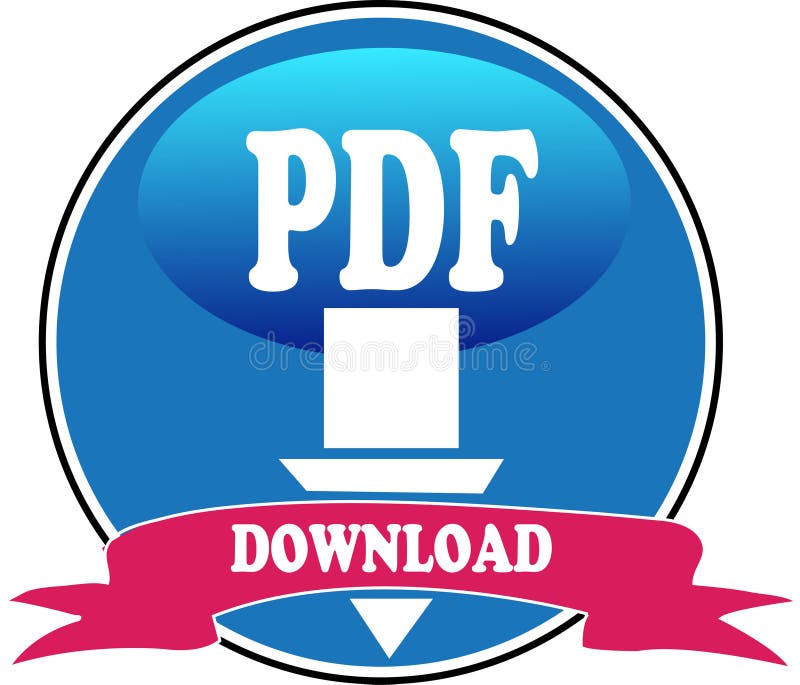 Simple Illustration Pdf File Download Blue Colour on White Background ...