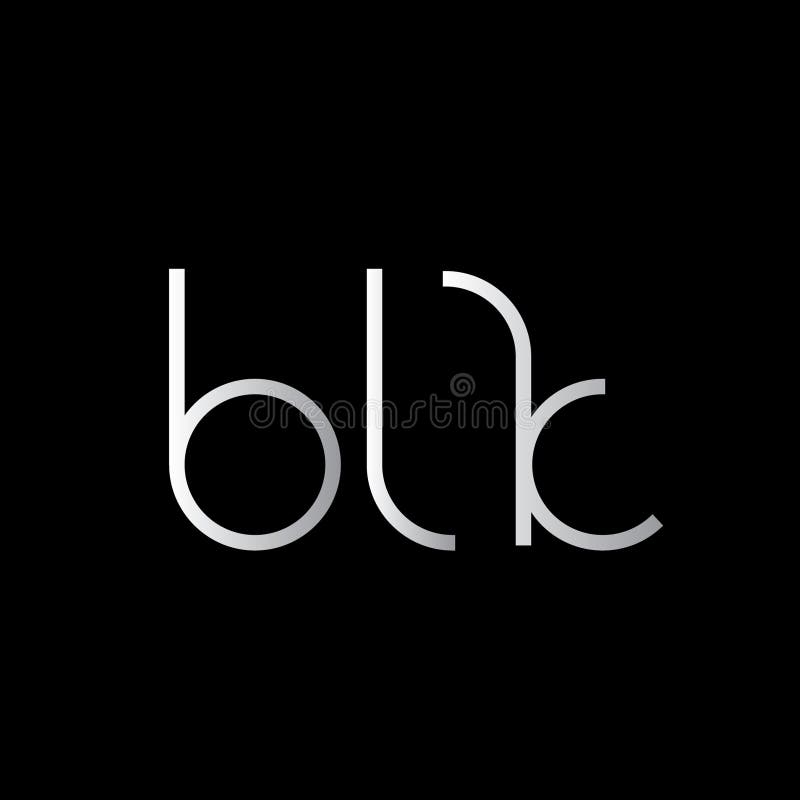 BLK Letters Vector Logo. B,L,K Letters Emblem. Stock Vector ...