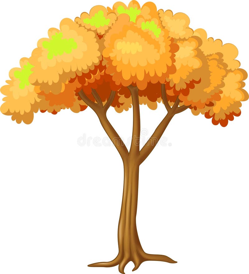 Brown tree stock vector. Illustration of pattern, forest - 12434934