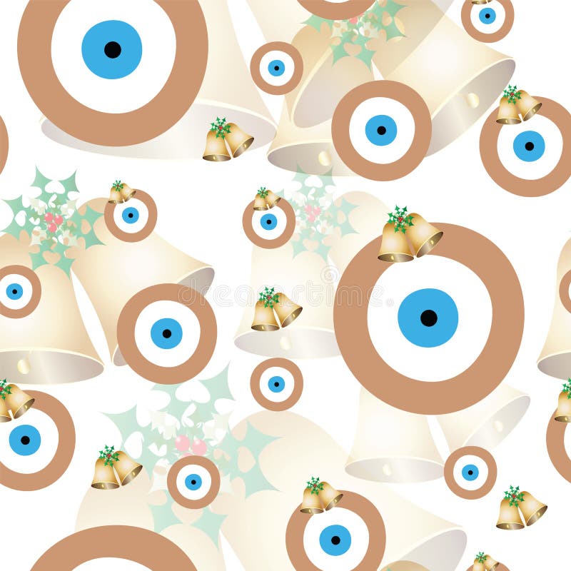 Christmas Evil Eye Vector - Green and Blue Colors - Jingle Bells ...