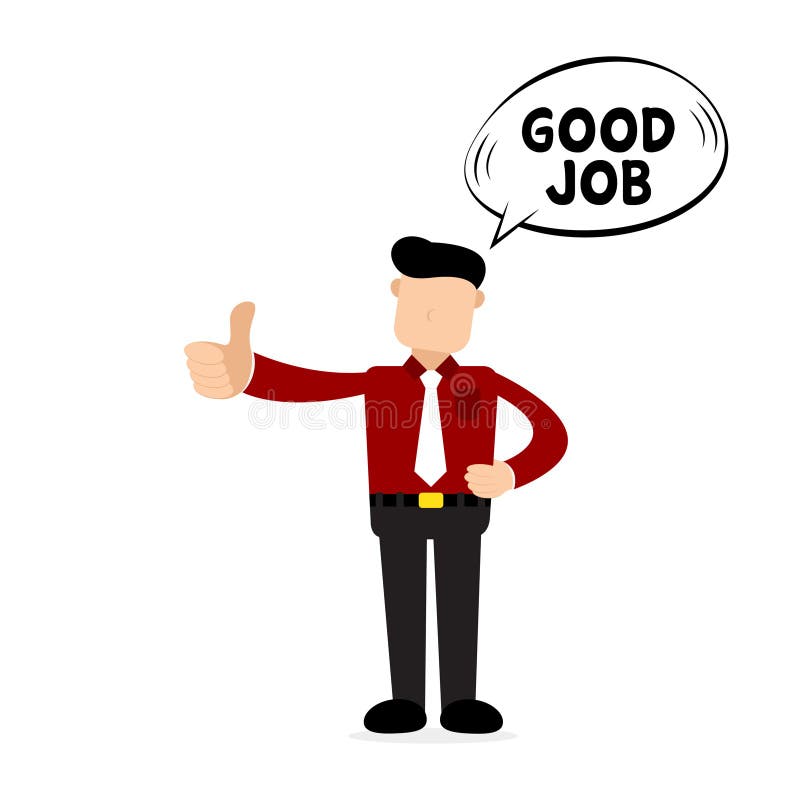 Vector Illustration Businessman in Company with Smart Worker in Company ...