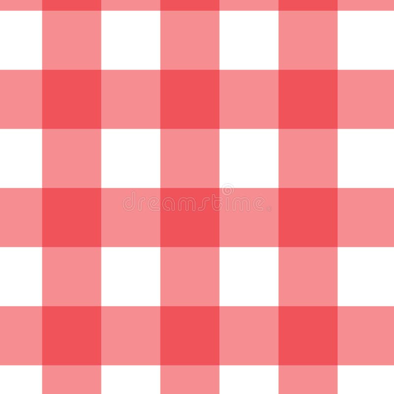 Red and White Squares As a Seamless Pattern Stock Vector - Illustration ...