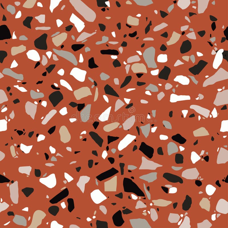 Black, White And Red Seamless Tile, Vector Stock Vector - Illustration ...