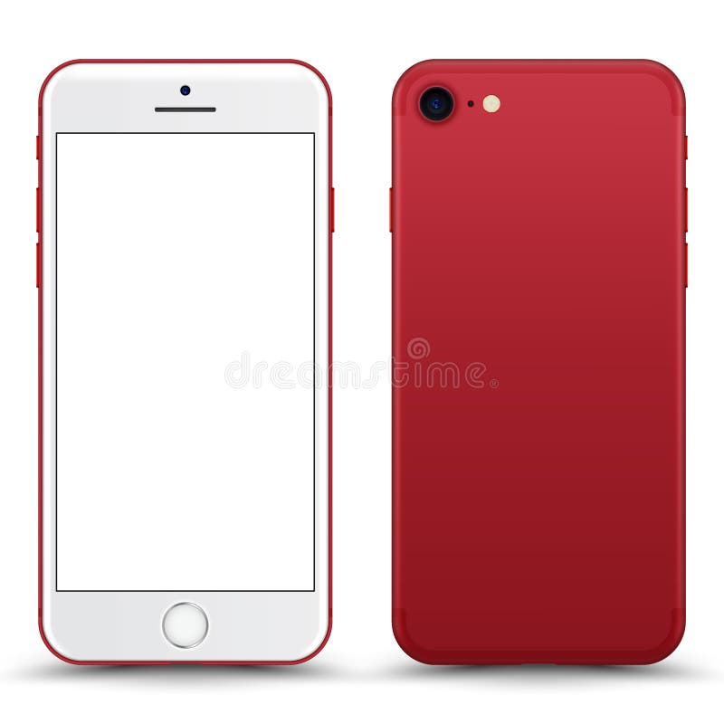 Red Smartphone stock illustration. Illustration of technology - 166247155