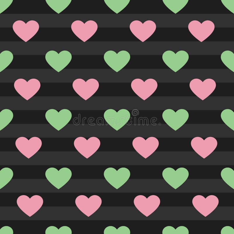 Vector Heart Pattern Background. Frame of Heart Stock Vector ...
