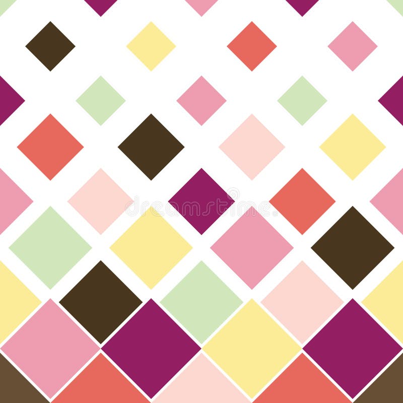 Abstract Geometric Square Pattern Background, Vector Graphic ...