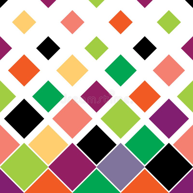 Abstract Geometric Square Pattern Background, Vector Graphic ...