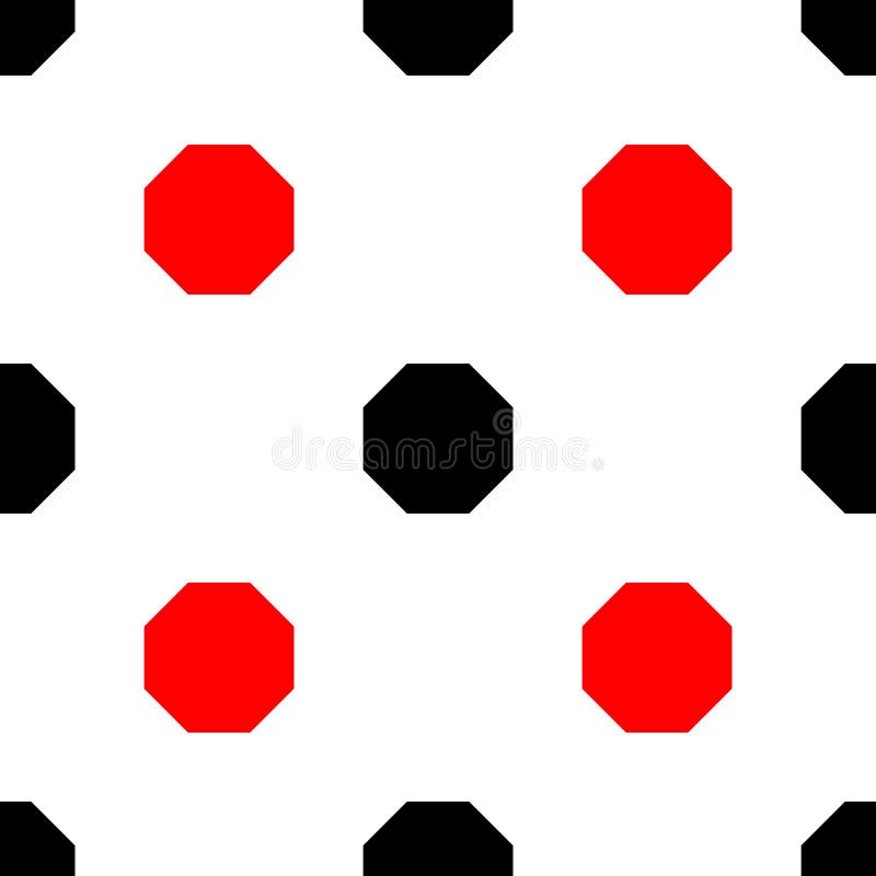 Octagon Seamless Pattern Design Stock Vector - Illustration of tile ...