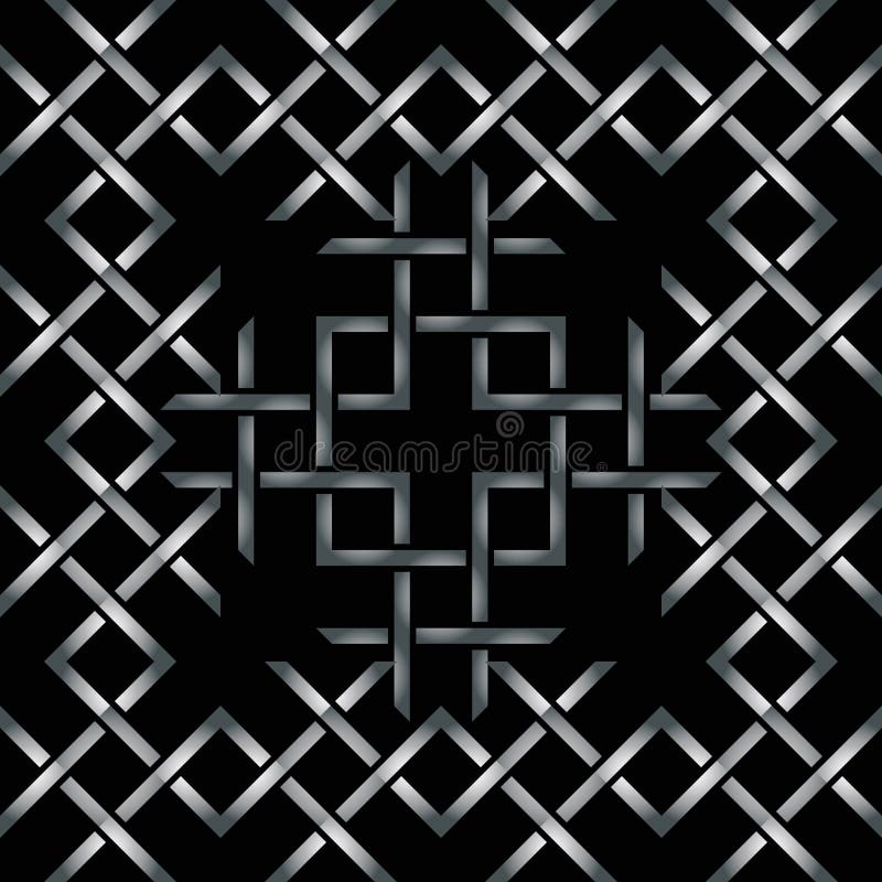 Abstract Geometric Background with Square Line Stock Vector ...