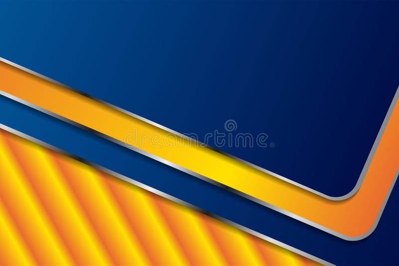 Blue, Yellow, Orange Polygonal Abstract Geometric Background, Gradient ...