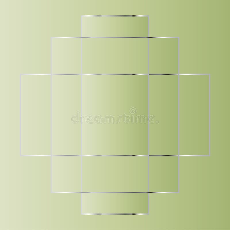 Abstract Geometric Gradient Background with Square Line Stock Vector ...