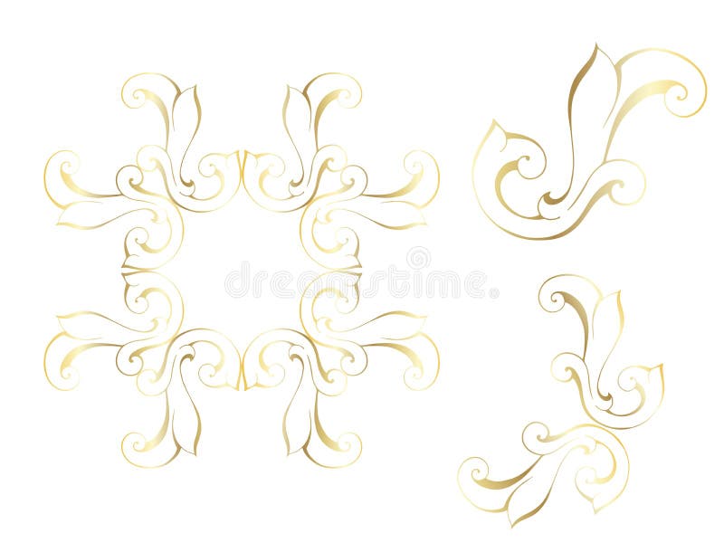 Retro Pattern Antique Style Acanthus Stock Vector - Illustration of ...
