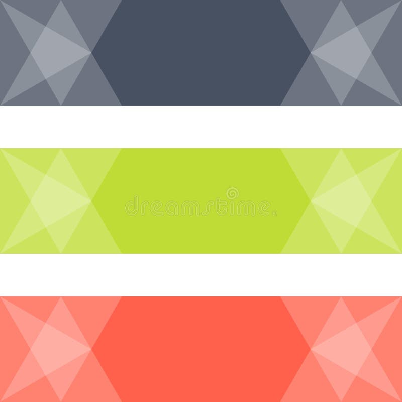 Set of Triangle Banner. Pattern for Your Design Stock Vector ...