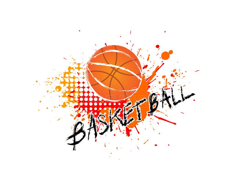 Halftone Splatter Basketball Stock Illustrations – 34 Halftone Splatter ...