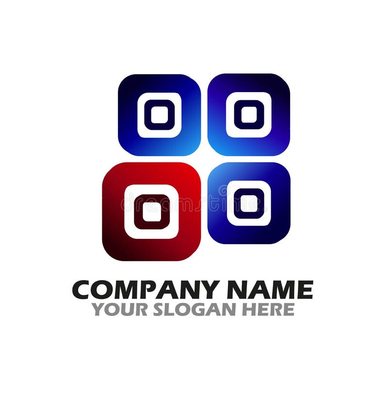 Corporate Logo Template On White Back Ground Stock Vector ...