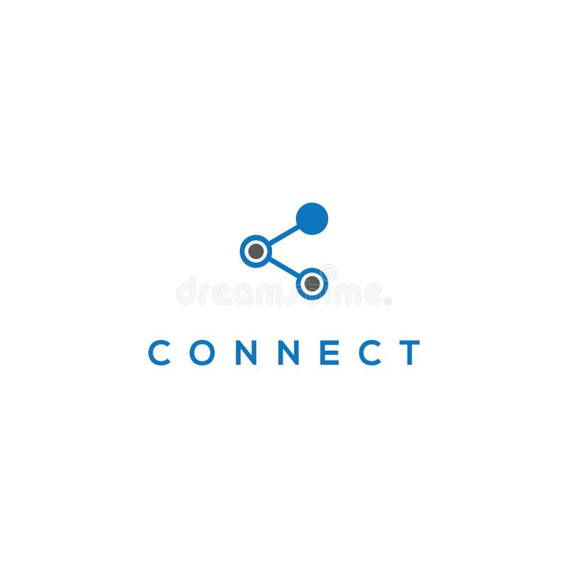 Connect Technology Relation Communications Company Vector Design. Flat ...