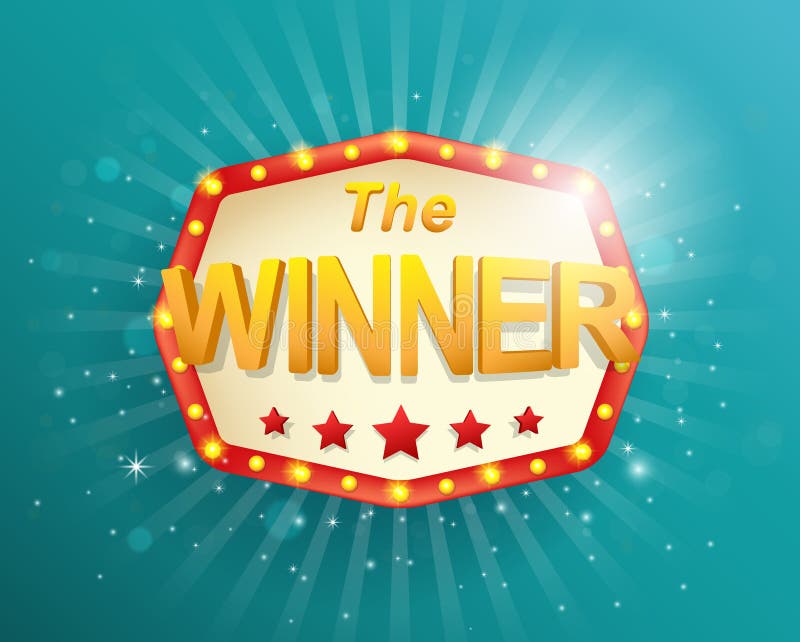 Winner frame stock illustration. Illustration of ribbon - 27561743