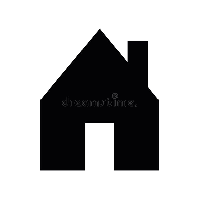 Simple Home Icon with Flat and Minimalist Design. Stock Vector ...