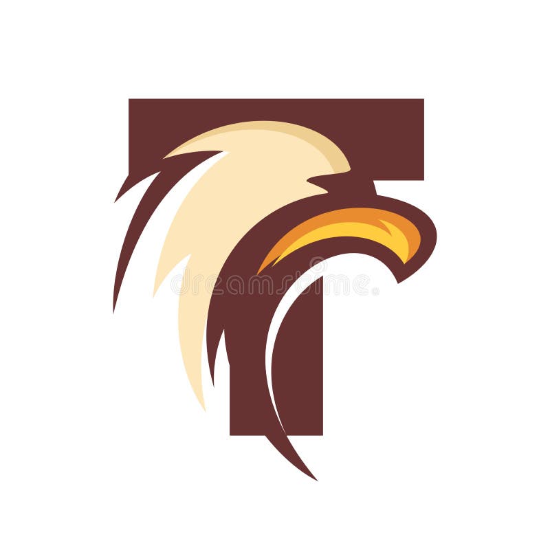 Logo Design Initial T Eagle Stock Vector - Illustration of animal, apps ...