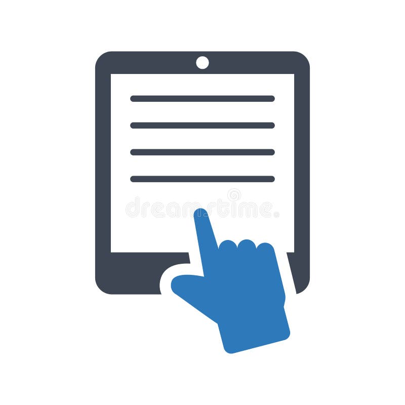 E-book Reader Icon. Vector Designs Stock Vector - Illustration of ...