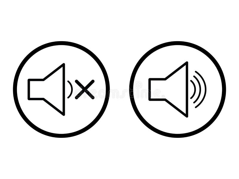 Speaker and sound icon stock vector. Illustration of volume - 170682963