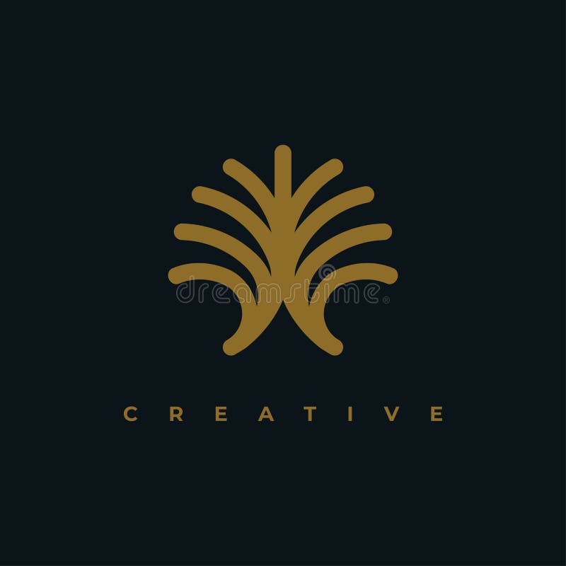 Modern Abstract Tree Symbol Logo R Template Stock Vector - Illustration ...