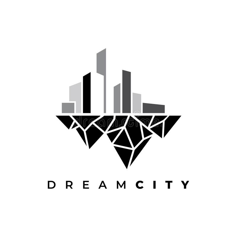 Dream City Logo Design Vector Template Stock Vector - Illustration of ...